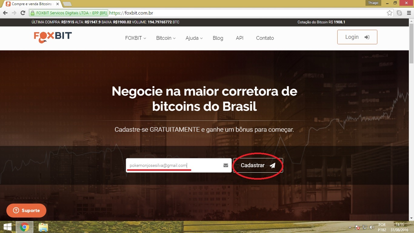 Como criar sua conta na FOXBit - BTCSoul