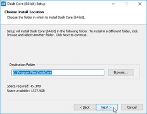 Dash Core Wallet para Windows - BTCSoul
